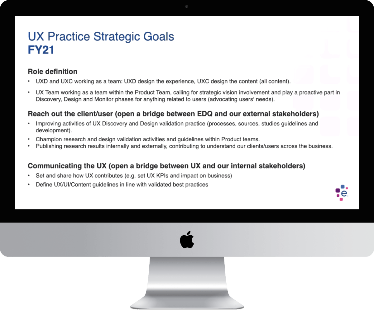 UX Practice Lead for Data Quality Company – anna nicoli